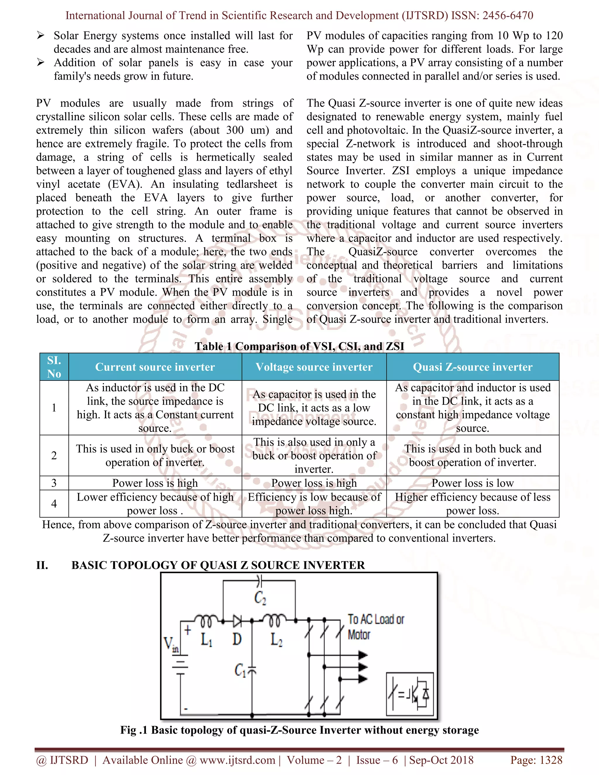 Feasibility Study of Modified Quasi Z Source Inverter for Solar PV Technology | PDF | Power and ...