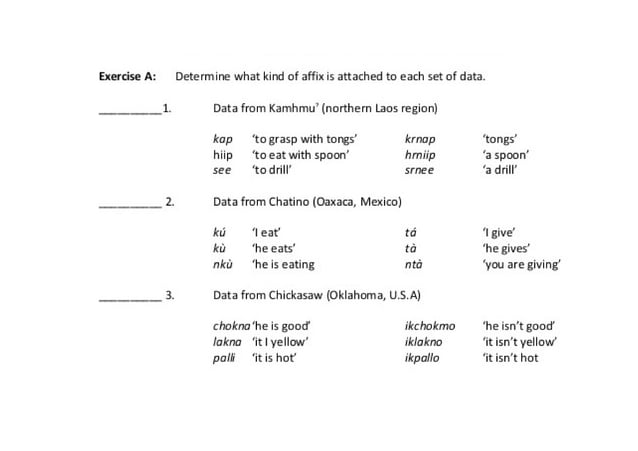 Exercise For affixation | PDF