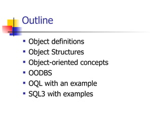 215 oodb | PPT | Databases | Computer Software and Applications