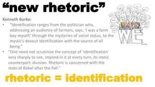 Rhetoric and Identification | PPTX