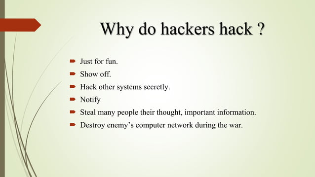 presentation on hacking | PPTX