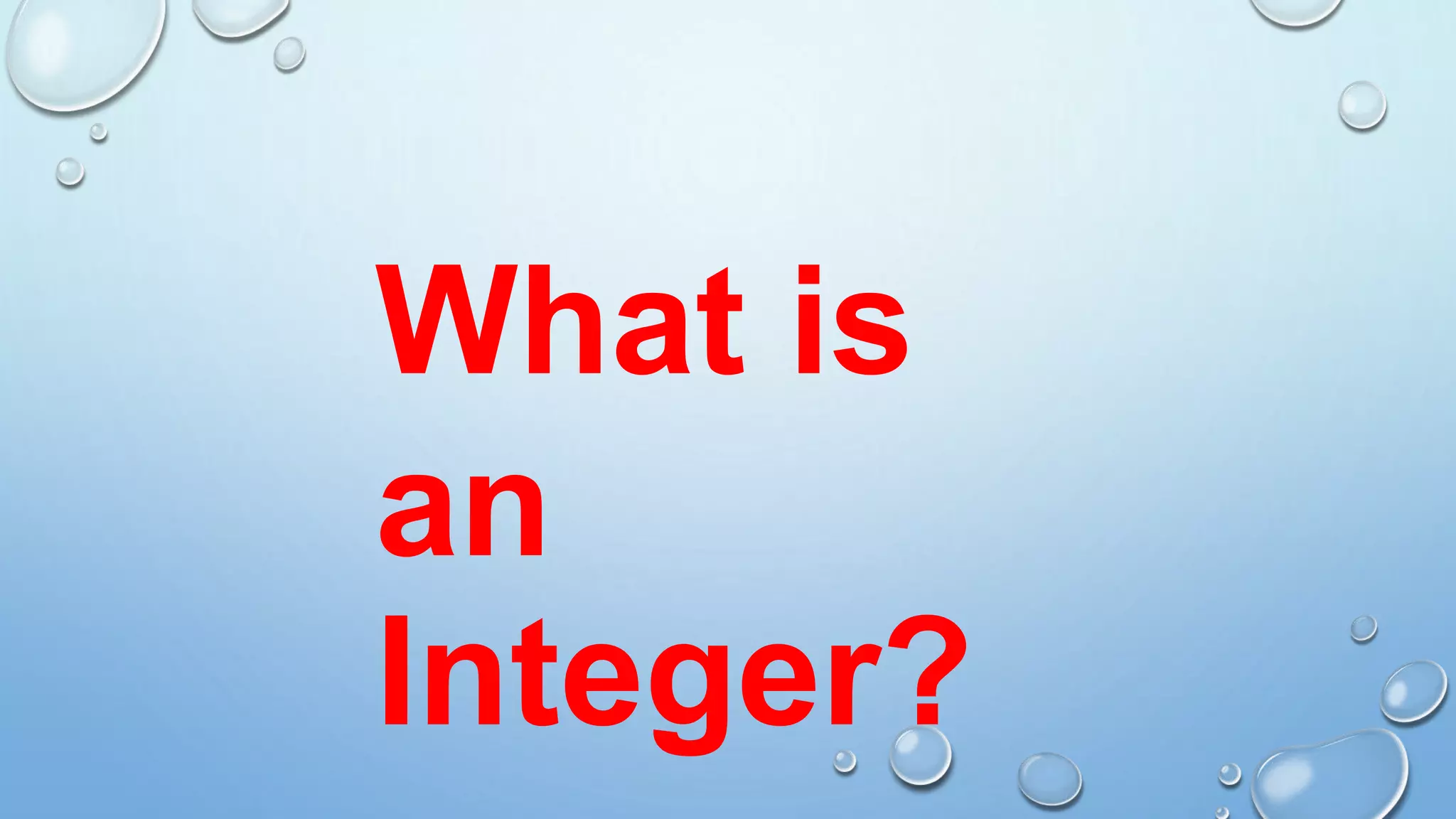 integers in mathematics | PPT
