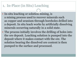 LEACHING CONCEPT, TECHNIQUE AND SINGLE AND MULTISTAGE LEACHING | PPTX
