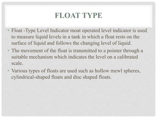 LEVEL MEASUREMENT: DIRECT METHOD | PPTX