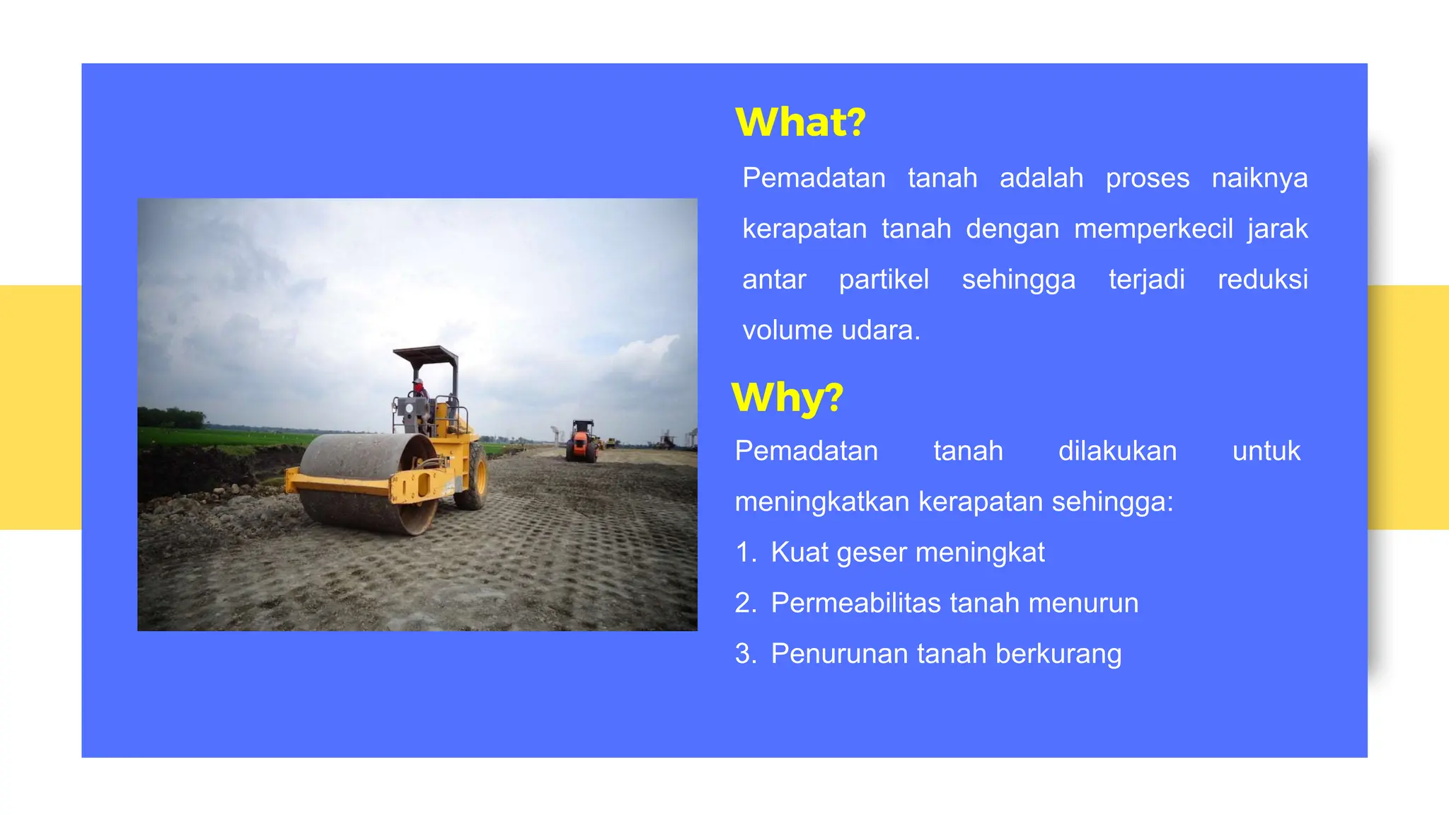 macam-macam metode, alat, pengertian, serta tujuan pemadatan tanah | PPTX