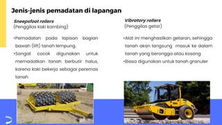 macam-macam metode, alat, pengertian, serta tujuan pemadatan tanah | PPTX