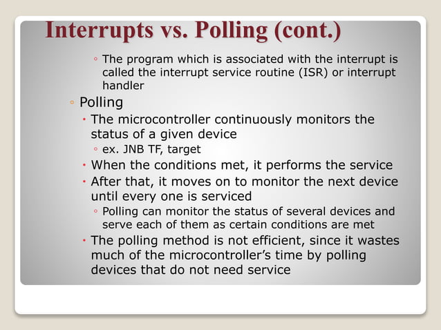 Micro controller 8051 Interrupts | PPTX | Operating Systems | Computer ...