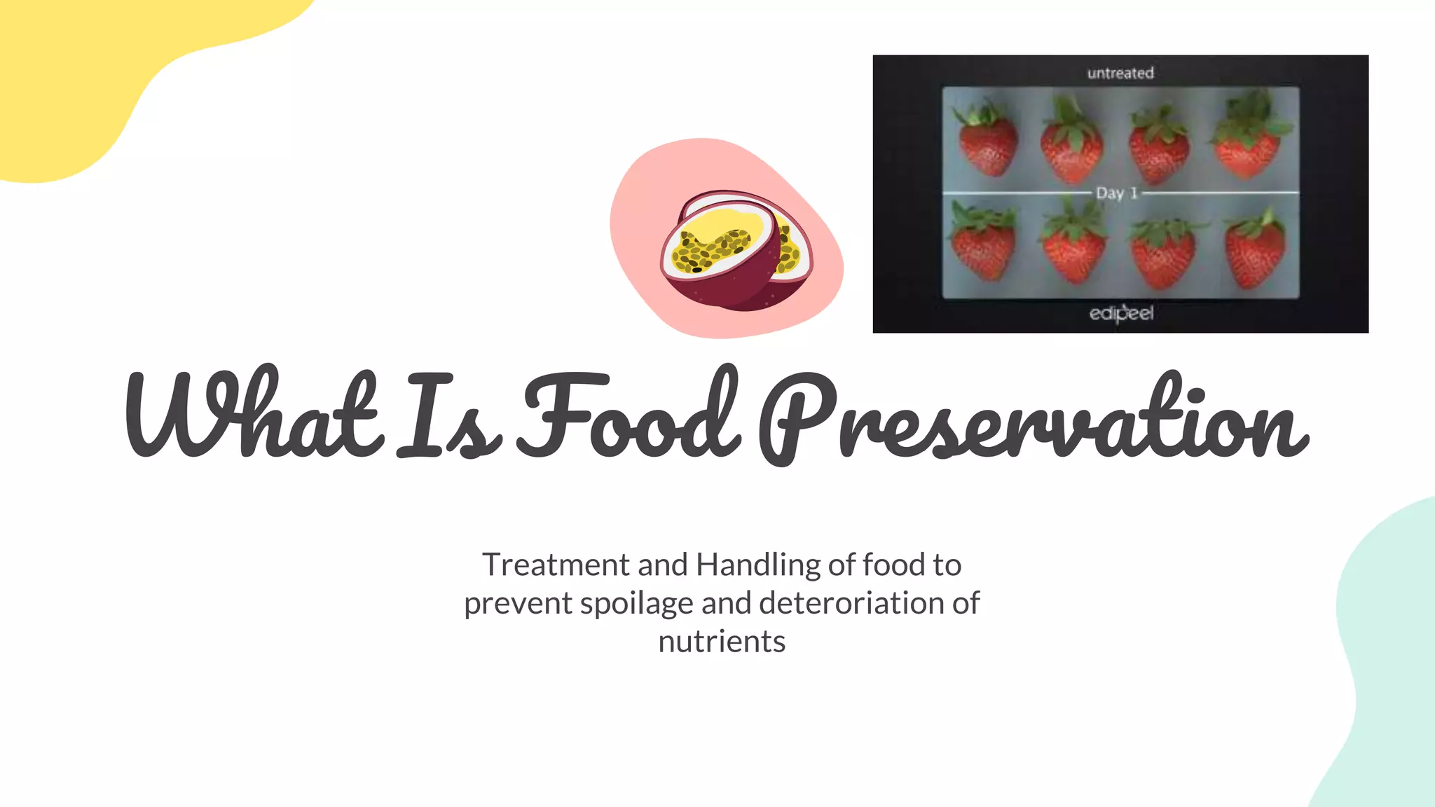 Principle of Food Preservation; Canning, Frozen Storage and Acidulants ...
