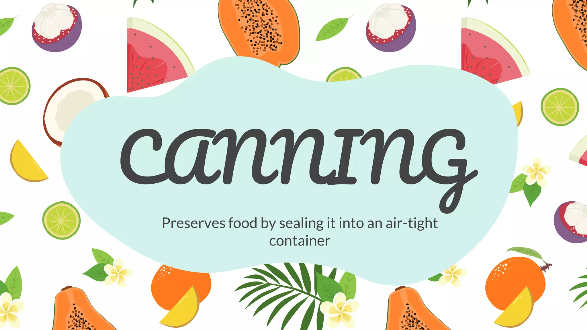 Principle of Food Preservation; Canning, Frozen Storage and Acidulants ...