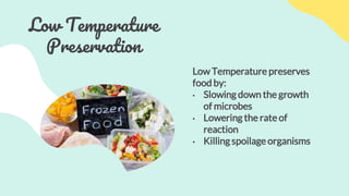 Principle of Food Preservation; Canning, Frozen Storage and Acidulants ...