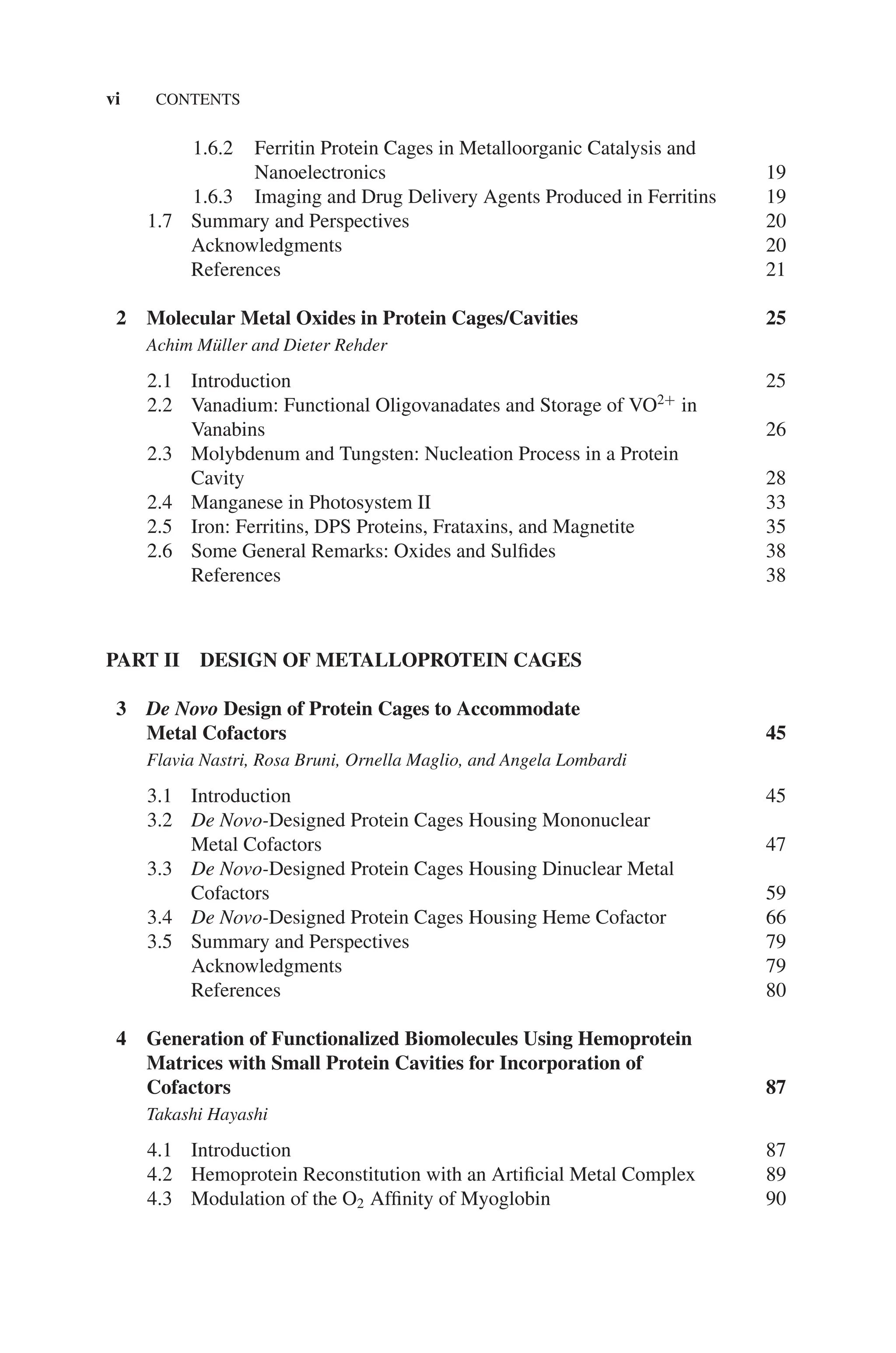 Coordination Chemistry In Protein Cages Principles Design And ...