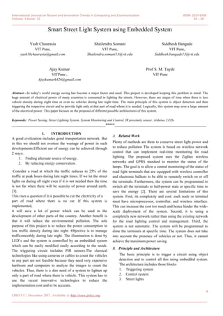 Smart Street Light System using Embedded System | PDF