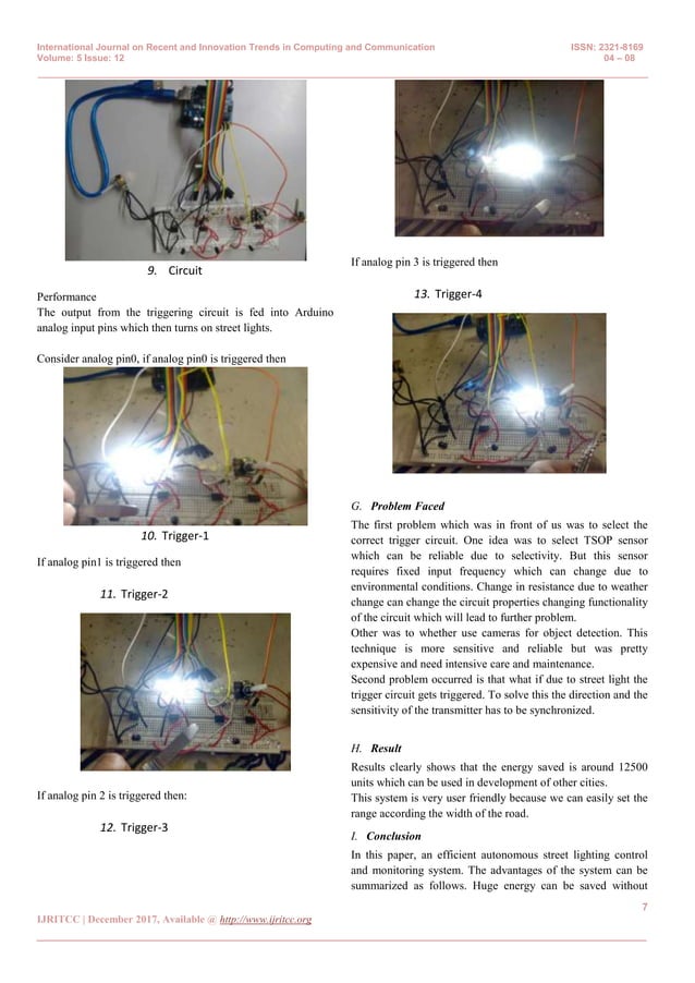 Smart Street Light System using Embedded System | PDF | Internet of ...