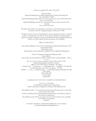 Cysts Of The Oral And Maxillofacial Regions Fourth Edition Mervyn Shear ...