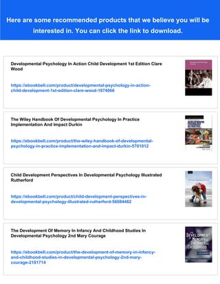 Developmental Psychology In Historical Perspective Dennis Thompson | PDF