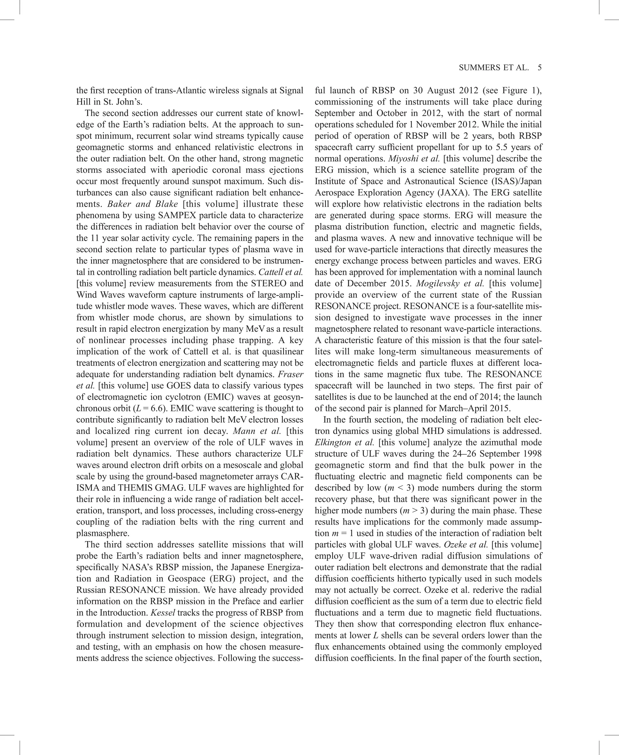 Dynamics Of The Earths Radiation Belts And Inner Magnetosphere | PDF