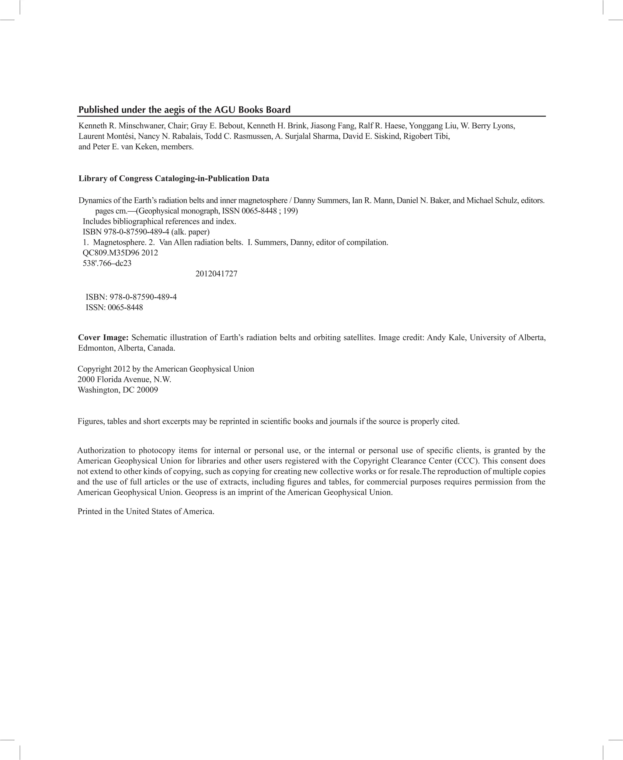 Dynamics Of The Earths Radiation Belts And Inner Magnetosphere | PDF