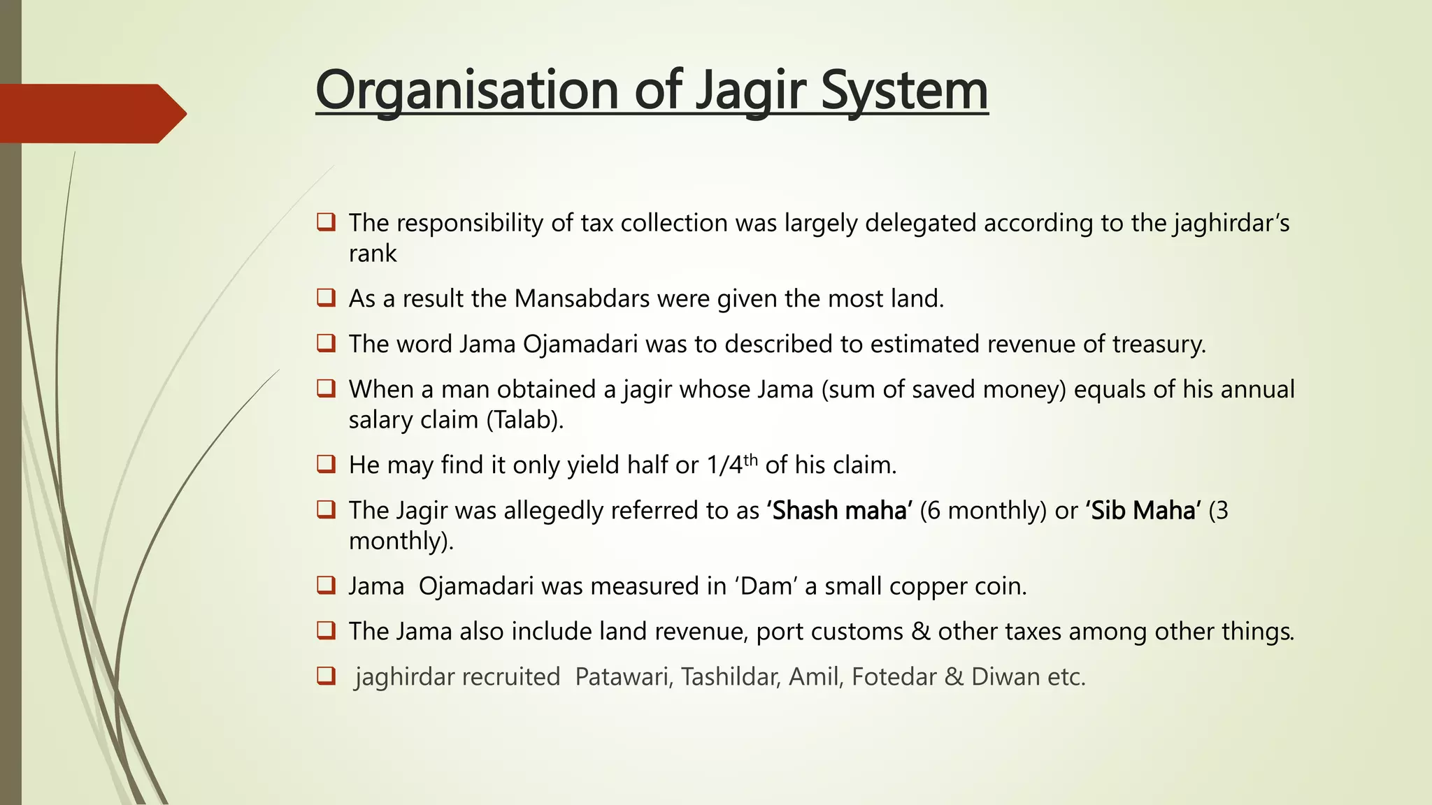Evolution of Mughal Administrative System : Mansabdri and Jagirdari ...