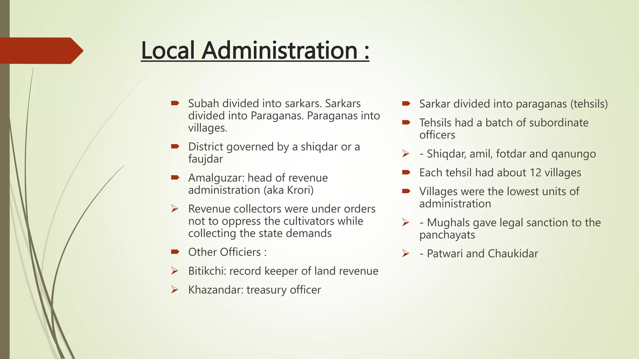 Evolution of Mughal Administrative System : Mansabdri and Jagirdari ...