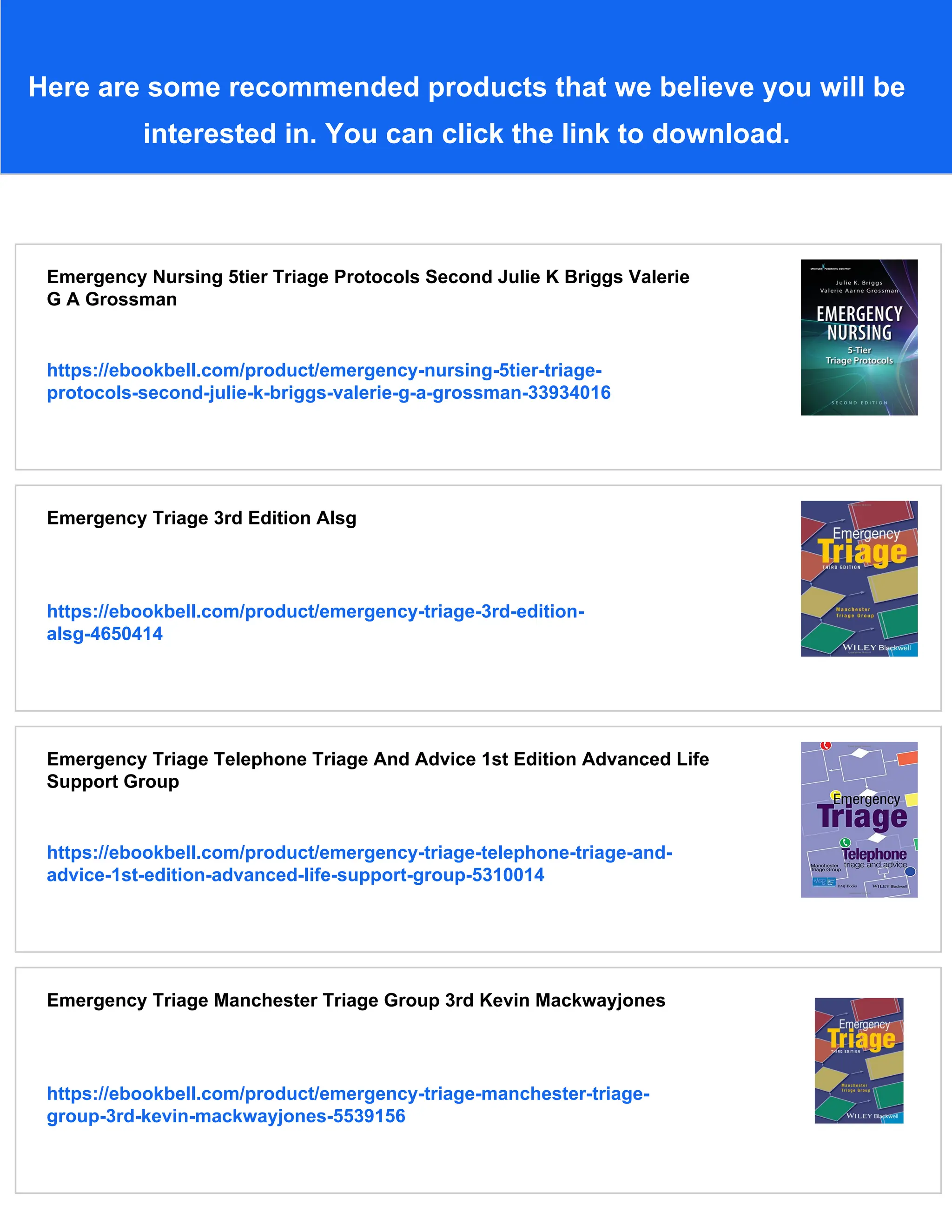 Emergency Triage Second Edition Machester Triage Group | PDF
