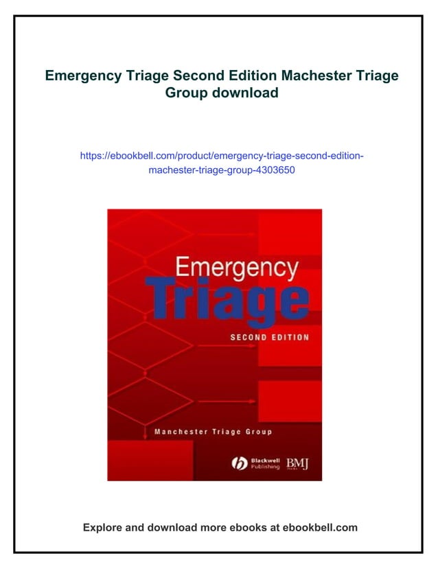 Emergency Triage Second Edition Machester Triage Group | PDF