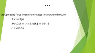 Band brake or band and block brake | PPT