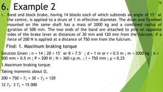 Band brake or band and block brake | PPT