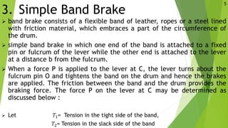 Band brake or band and block brake | PPT