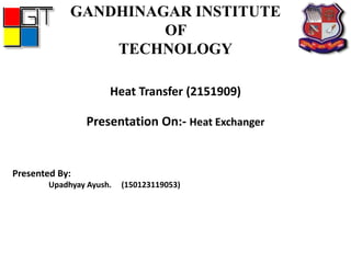 presentation on heat exchanger | PPTX