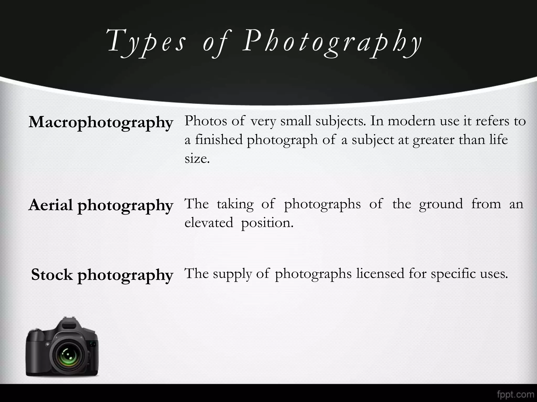 Photography vocabulary | PPTX