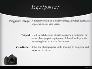 Photography vocabulary | PPTX