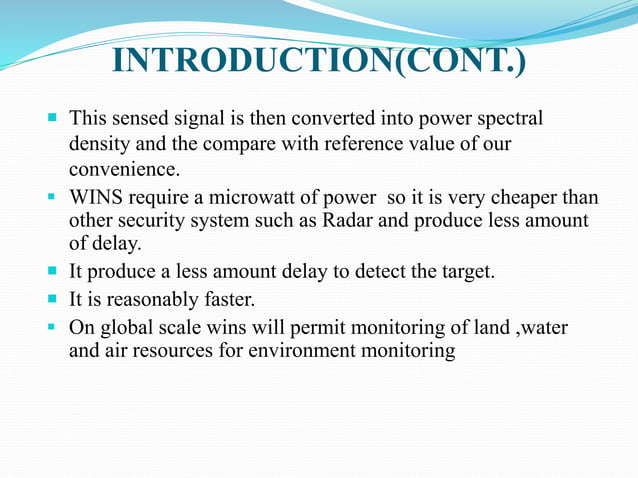 border-security-using-wins | PPTX | Internet of Things | Internet