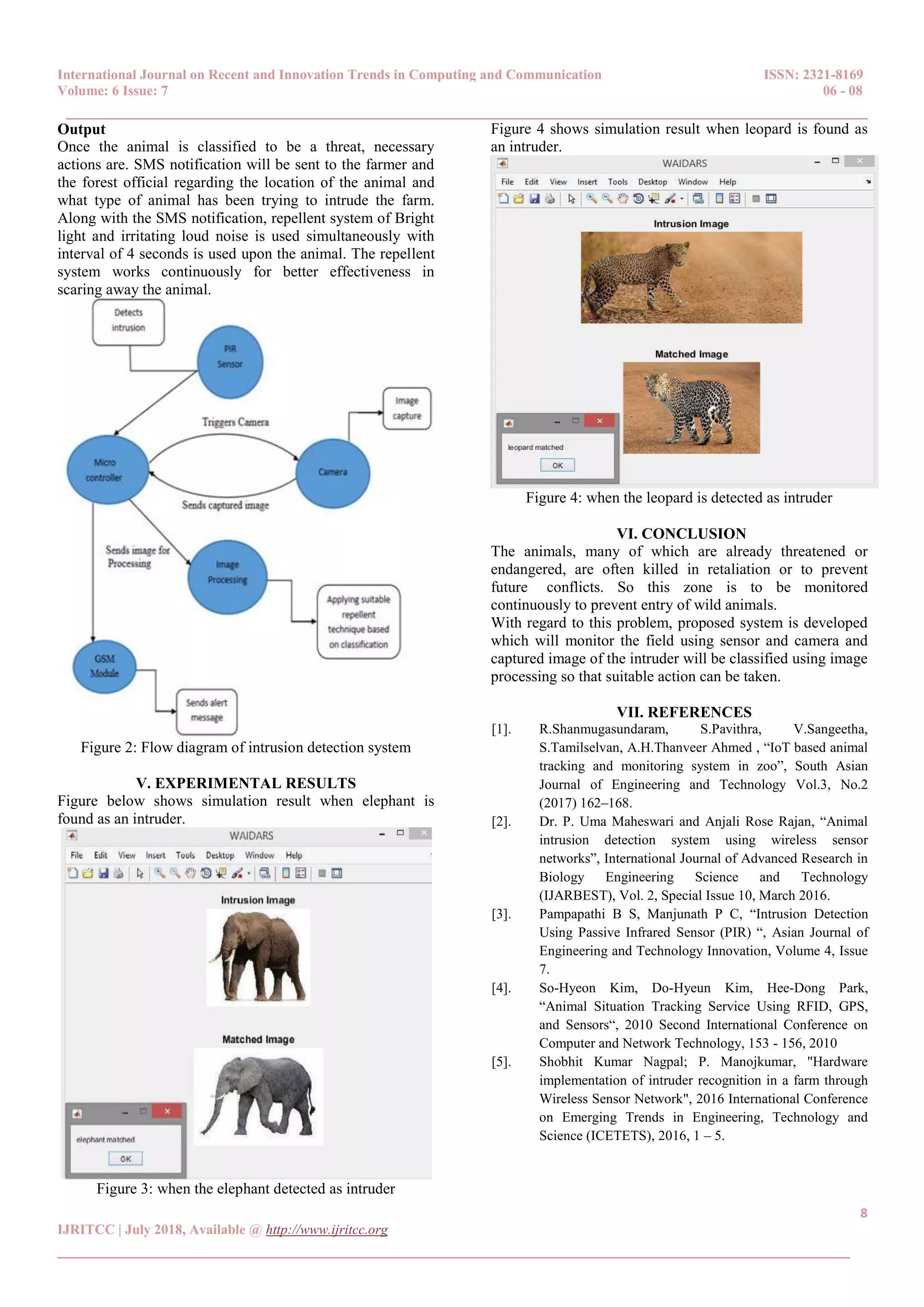 IOT-Based Wild Animal Intrusion Detection System | PDF