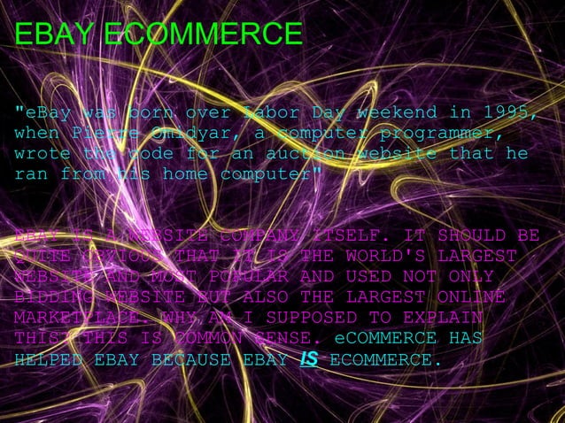 EBAY, TARGET,YAHOO,CRAIGLIST and ZDNET | PPT