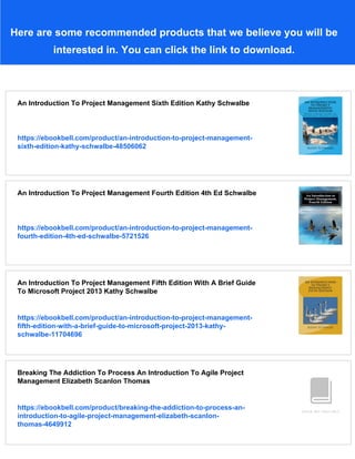 An Introduction To Project Management Seventh Edition Predictive Agile ...