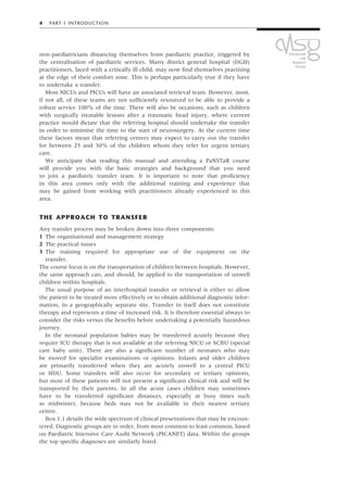 Paediatric And Neonatal Safe Transfer And Retrieval The Practical ...