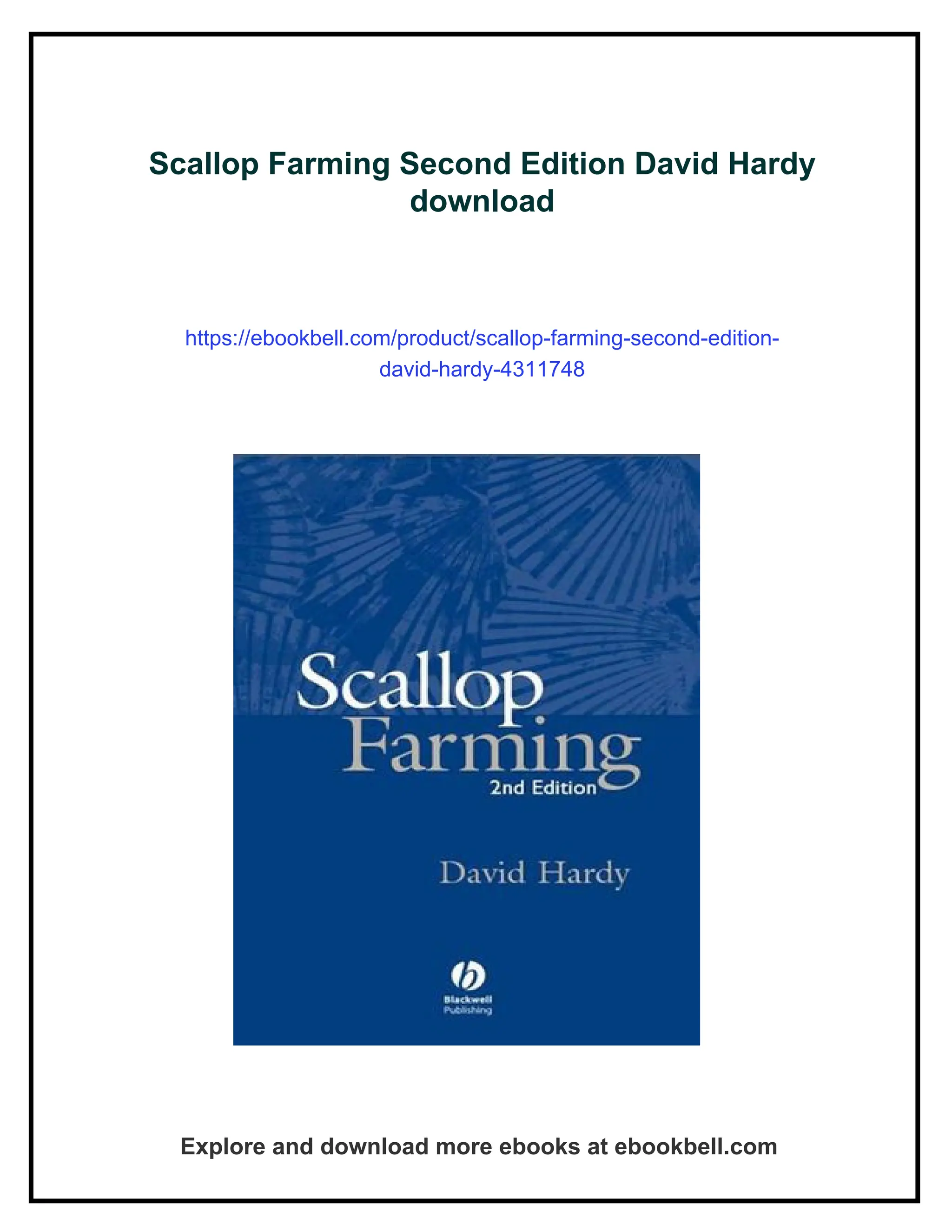 Scallop Farming Second Edition David Hardy | PDF