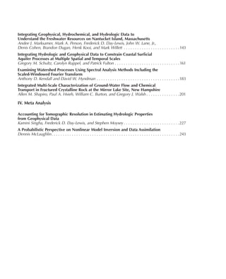 Subsurface Hydrology Data Integration For Properties And Processes ...