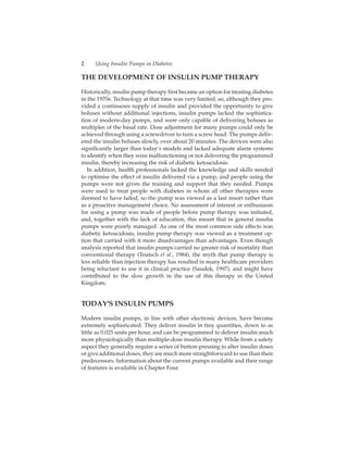 Using Insulin Pumps In Diabetes A Guide For Nurses And Other Health ...