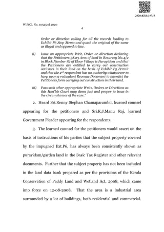 Indira P.S Vs sub Collector Kochi - The settlement register is not a holy cow James Joseph ...