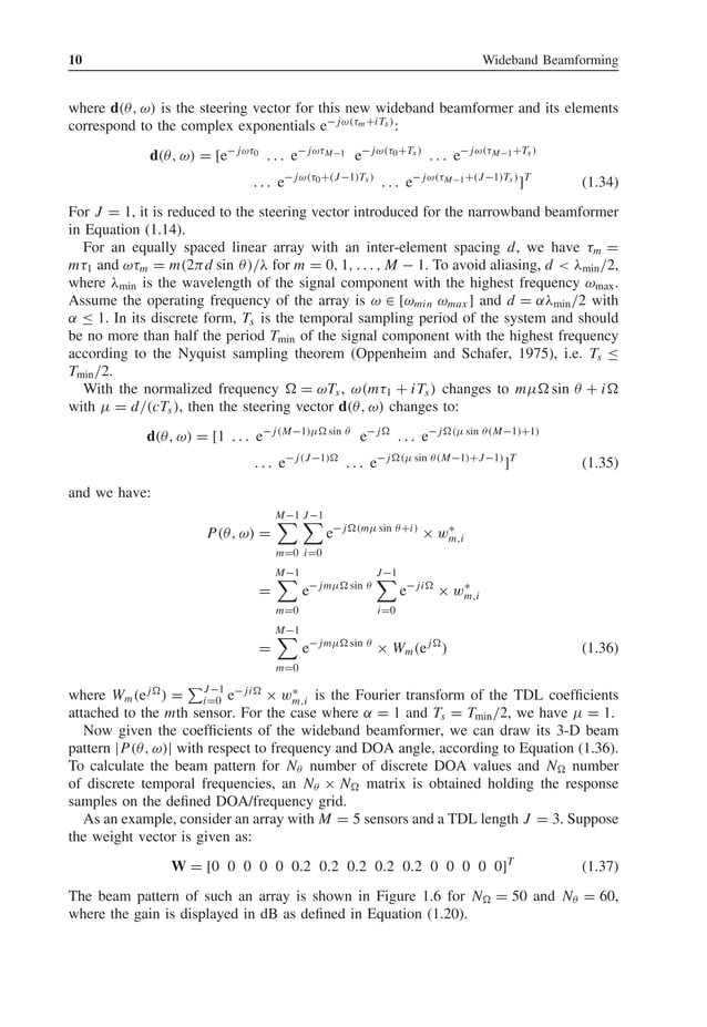 Wideband Beamforming Wei Liu Stephan Weissauth Xuemin Sherman Shen | PDF