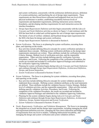 Needs Requirements Verification Validation Lifecycle Manual ...
