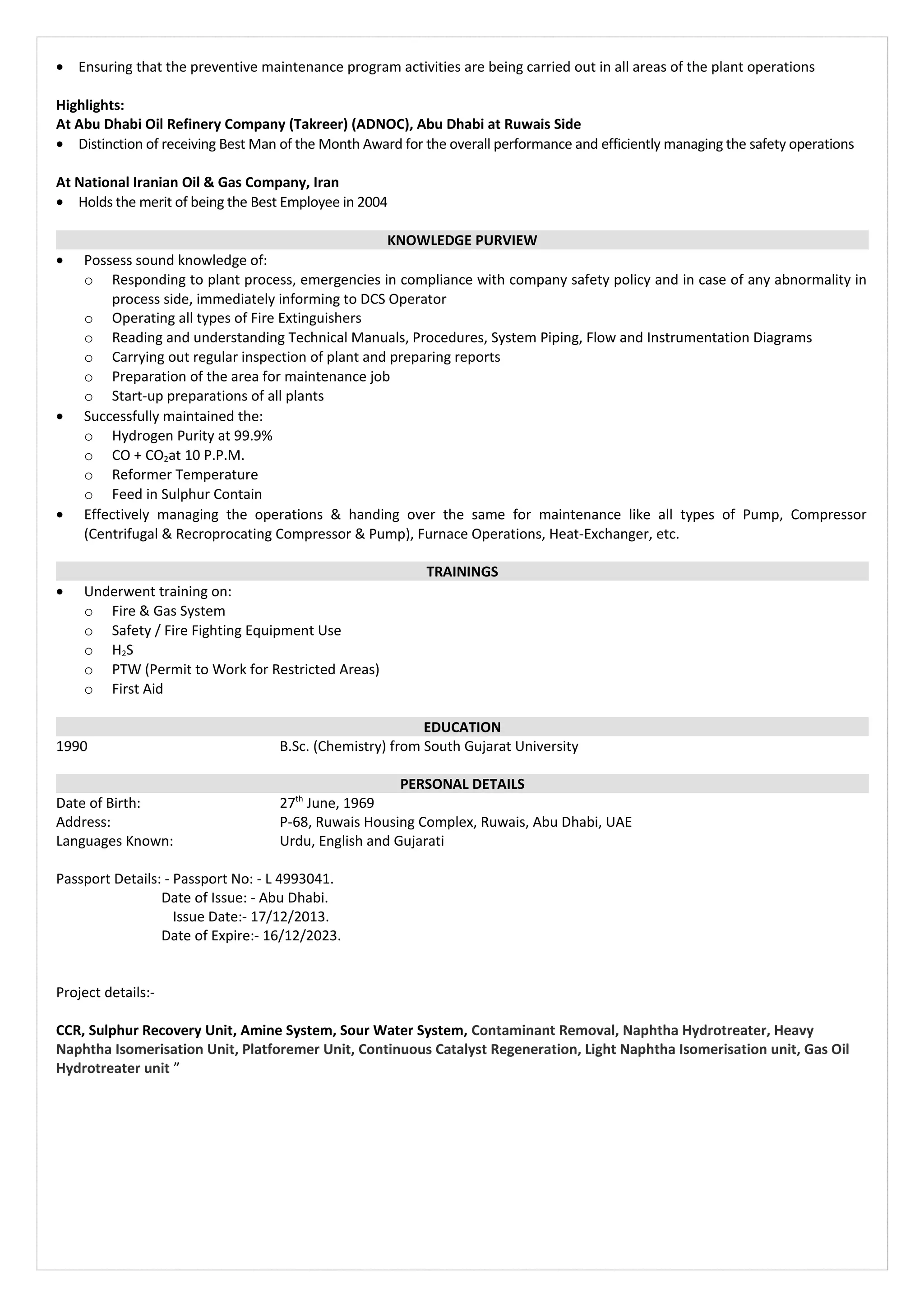 Manoj New Resume | DOC