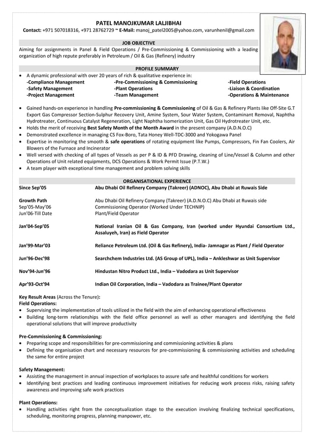 Manoj New Resume | PDF