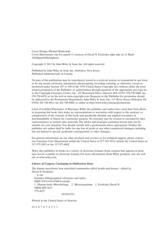 The Human Microbiota How Microbial Communities Affect Health And ...