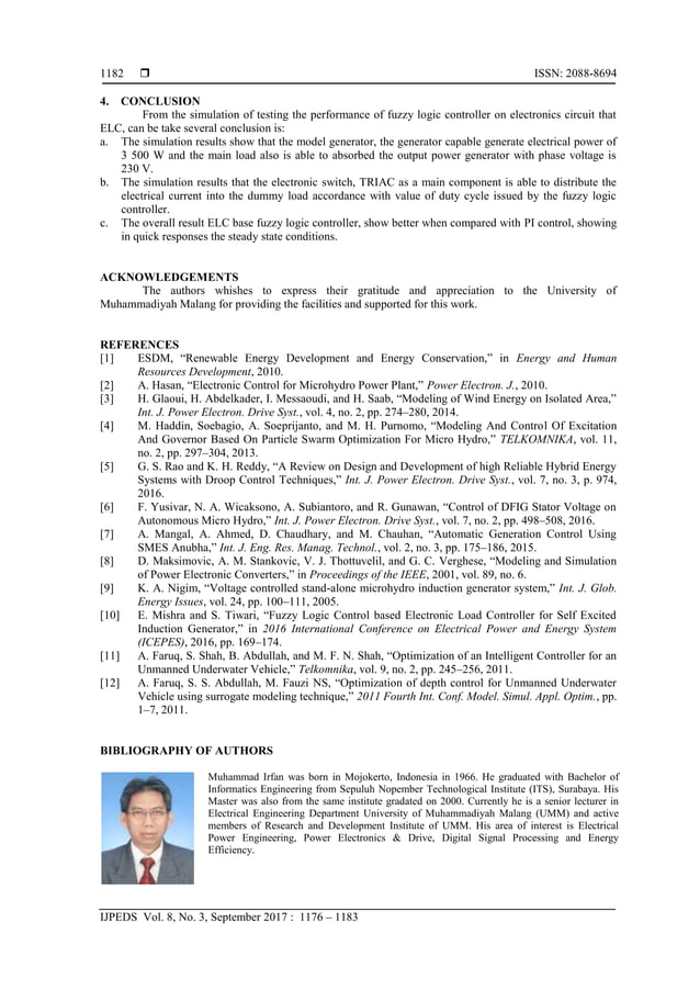 Performance Comparison Of Fuzzy Logic And Proportional Integral For An
