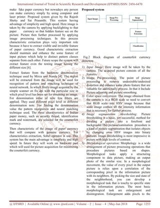 Counterfeit Currency Detection | PDF