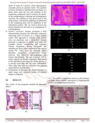 Counterfeit Currency Detection | PDF