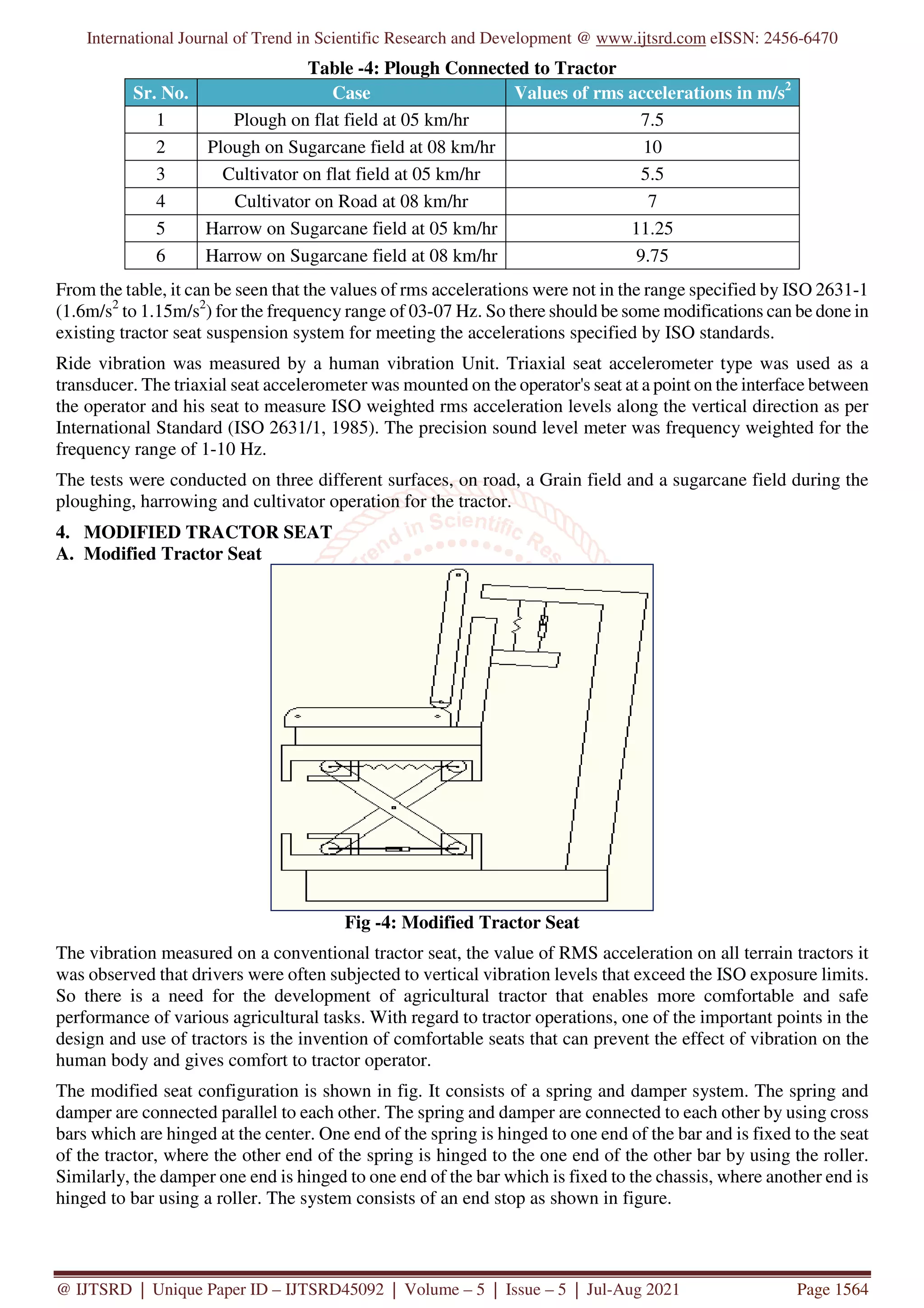 Optimization of Agriculture Tractor Seat Vibration Using Passive ...