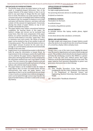 Paper Battery | PDF